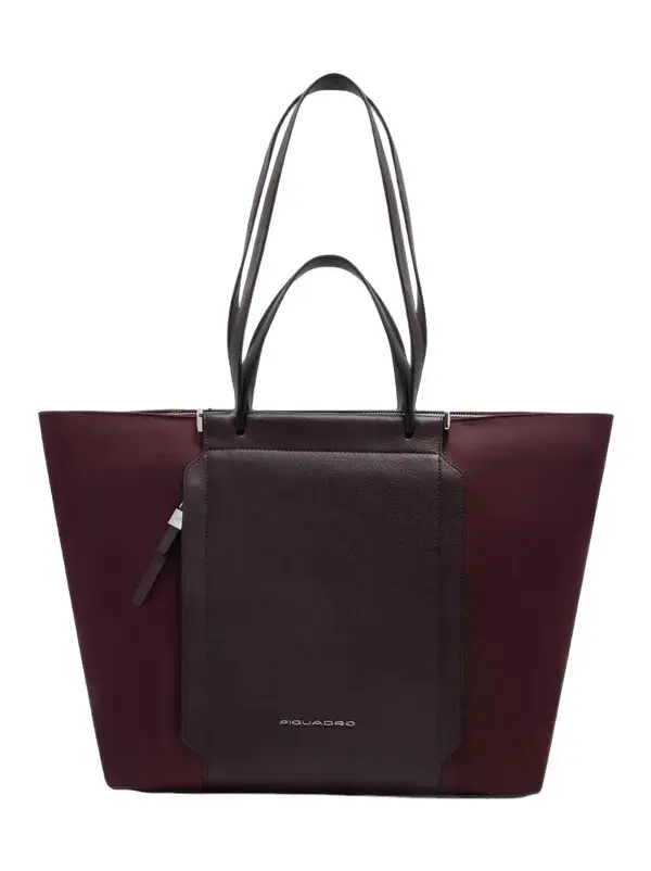 PIQUADRO Logo-plaque Shoulder Bag - Red