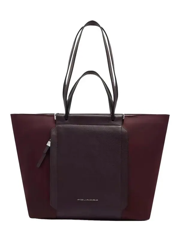 PIQUADRO Logo-plaque Shoulder Bag - Red
