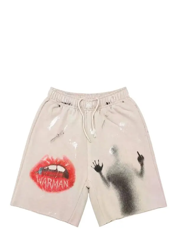 WARMAN Graphic-print Shorts - Neutrals