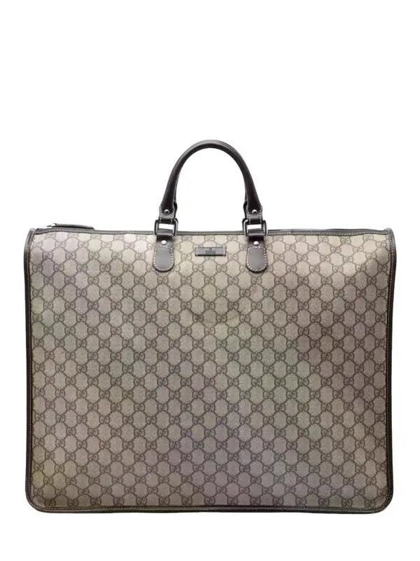 Gucci 2016-2026 Gg Supreme Tote Travel Bag - Neutrals