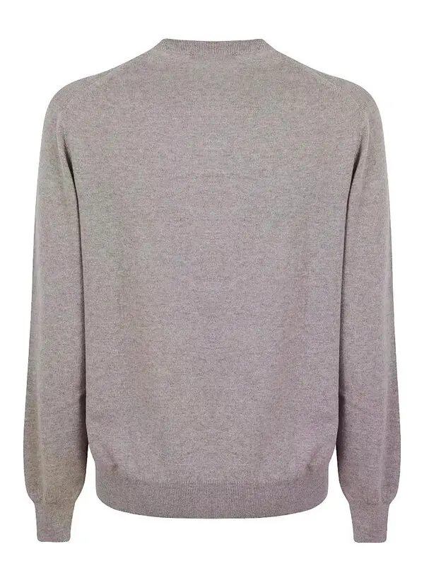 CRUCIANI Raglan-sleeve Crew-neck Sweater - Neutrals
