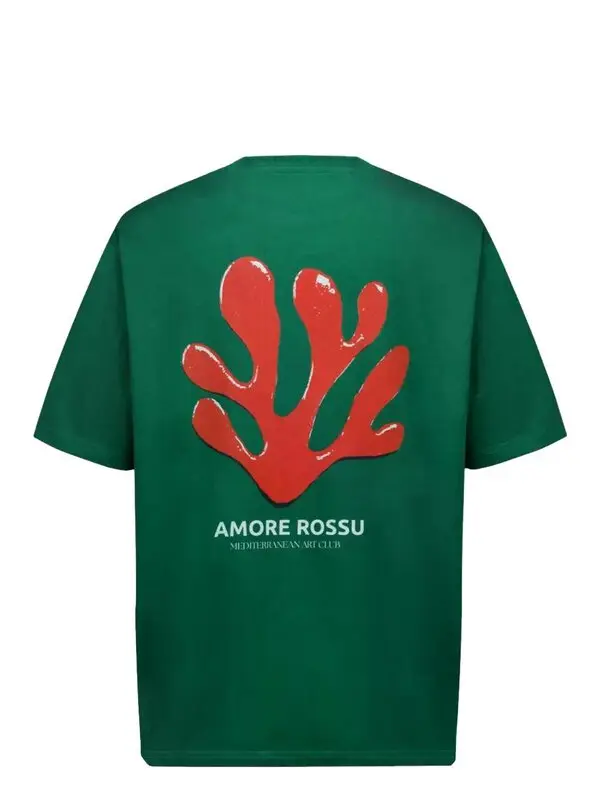 FAIR Amore Rossu Logo-embroidered T-shirt - Green