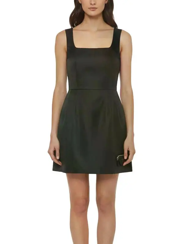 Prada Re-nylon Pouch Mini Dress - Black