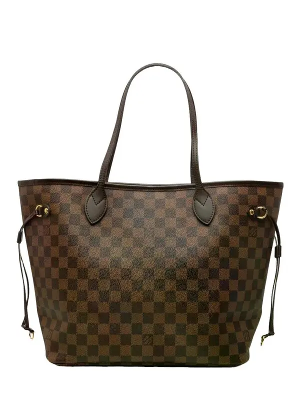 LOUIS VUITTON 2014 Damier Ebene Neverfull Mm Tote Bag - Brown