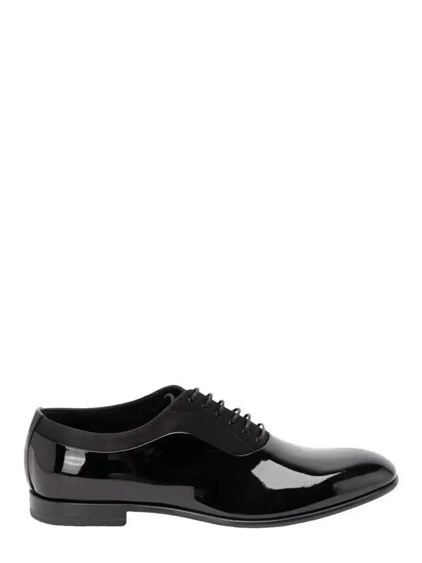 Dolce & Gabbana Patent-leather Lace-up Shoes - Black