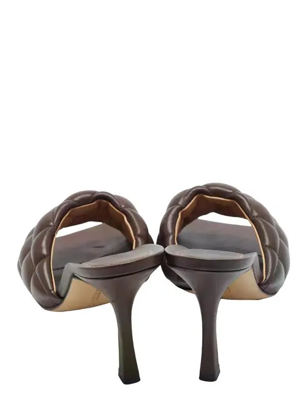 Bottega Veneta Lido Quilted Sandals - Brown