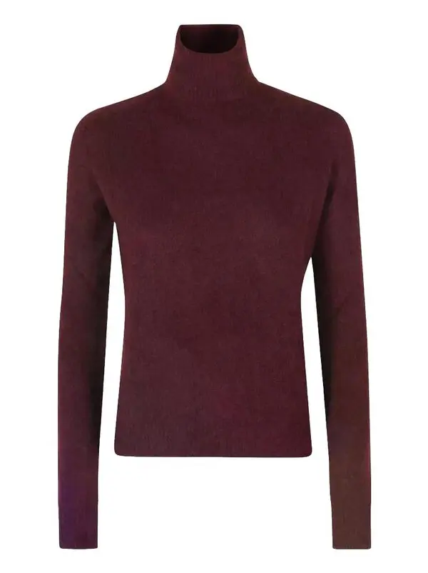 ROBERTO COLLINA Roll-neck Cashmere Jumper - Red