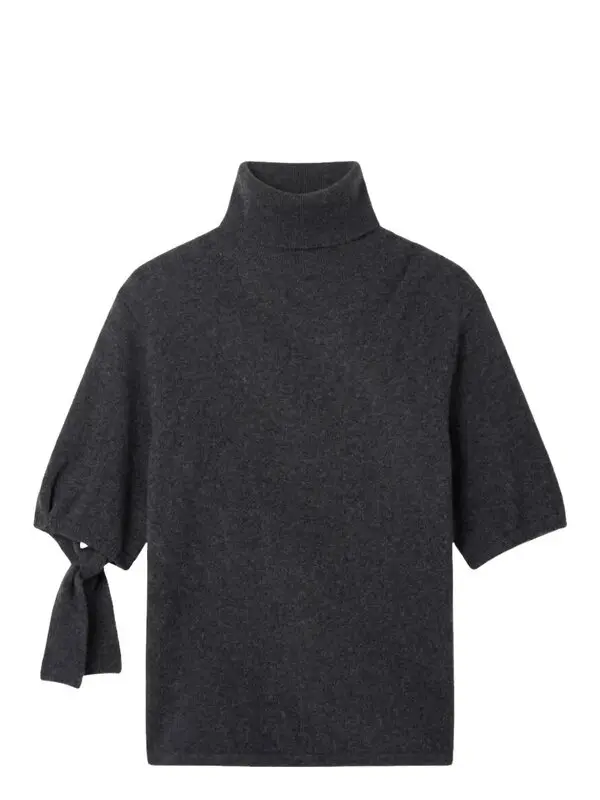 Jacquemus Tie-detail Roll-neck Sweater - Grey