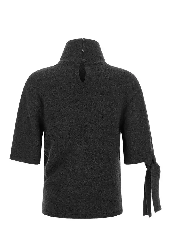 Jacquemus Tie-detail Roll-neck Sweater - Grey