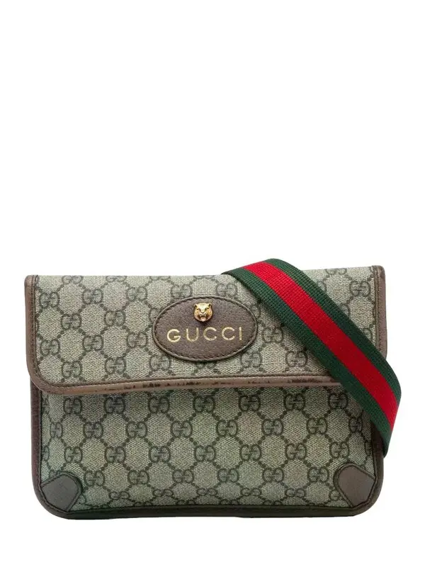 Gucci 2016-2026 Gg Supreme Web Neo Vintage Belt Bag - Neutrals
