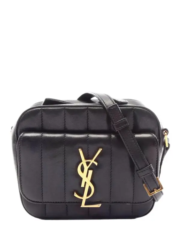 Saint Laurent 2000s Vicky Quilted Shoulder Bag - Black