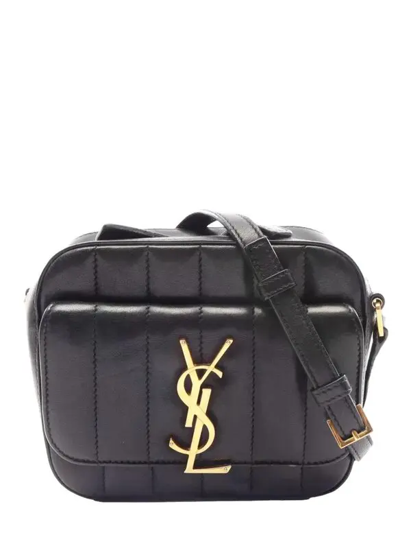 Saint Laurent 2000s Vicky Quilted Shoulder Bag - Black