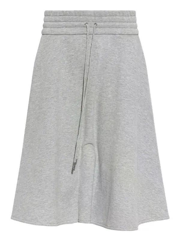 AVAVAV Drawstring Flared Midi Skirt - Grey