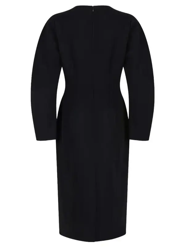 P.a.r.o.s.h Long-sleeve Midi Dress - Black