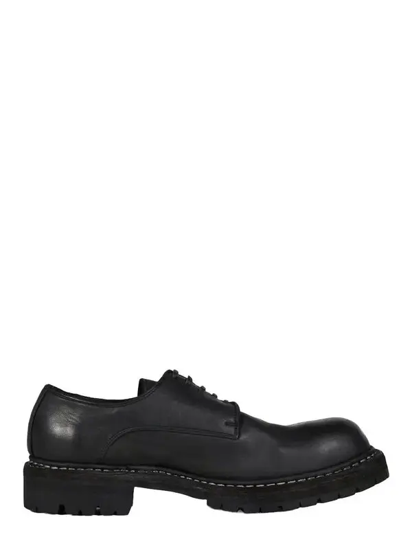 Guidi Big Daddy Norwegian-welted Leather Shoes - Black