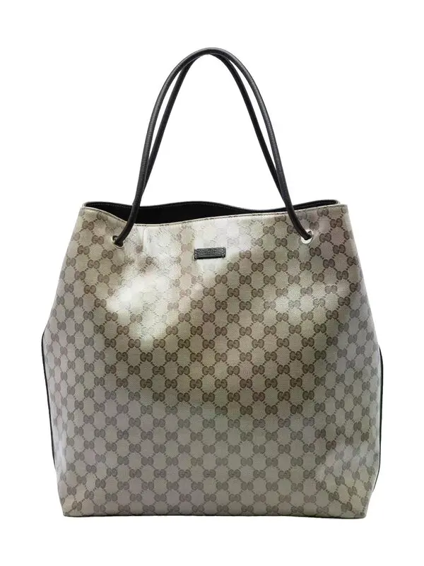 Gucci 2016-2026 Large Gg Crystal Gifford Tote Bag - Neutrals