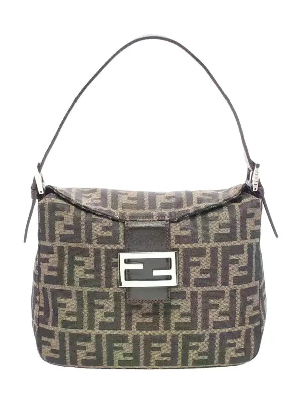 Fendi 2000s Zucca Shoulder Bag - Brown
