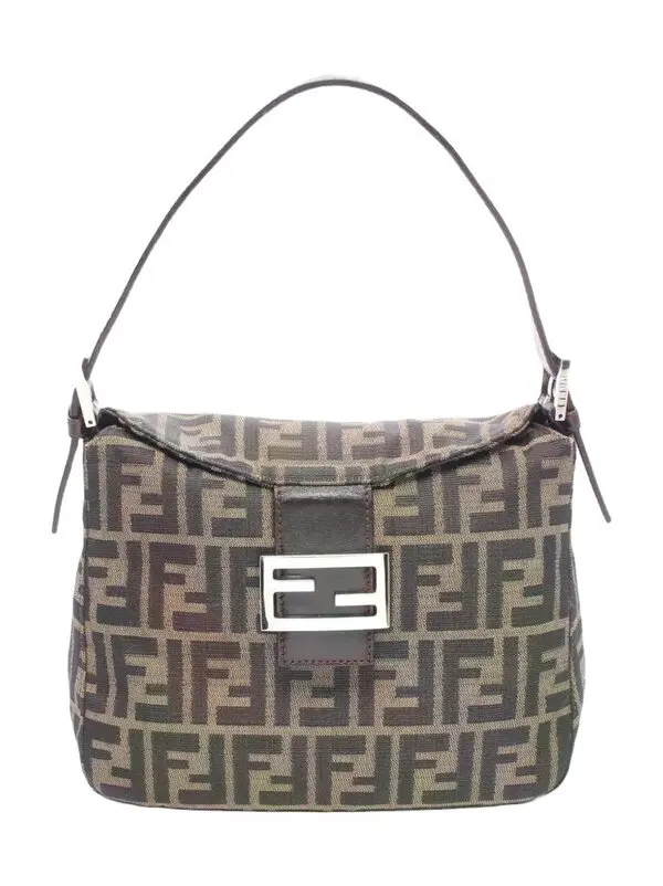Fendi 2000s Zucca Shoulder Bag - Brown