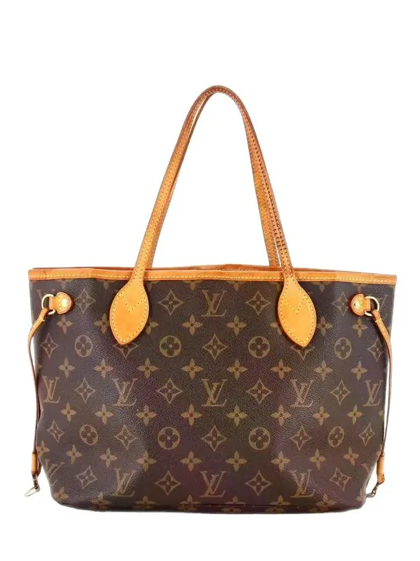LOUIS VUITTON Neverfull Monogram Canvas Pm Tote Bag - Brown
