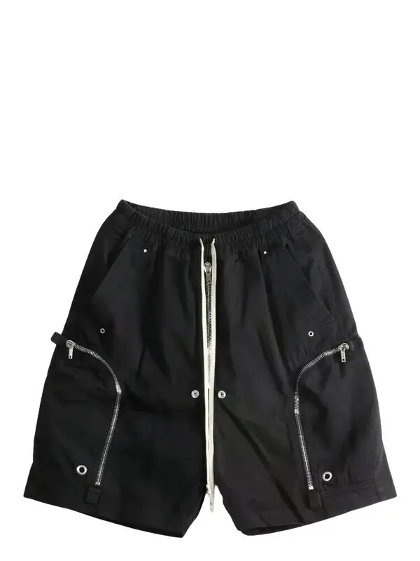 Rick Owens Bauhaus Multi-pocket Drawstring Shorts - Black