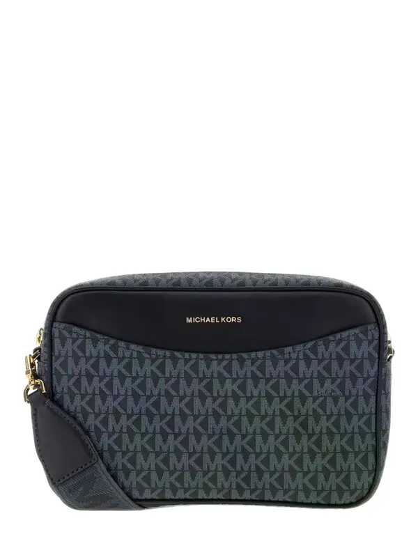 Michael Kors Logo-monogram Pocket Crossbody Bag - Blue