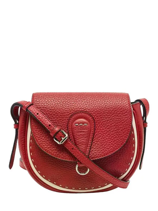 Fendi 2019 Selleria Crossbody Bag - Red