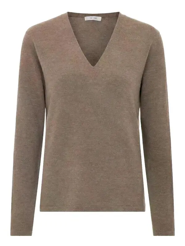 THE ROW Poesis V-neck Sweater - Neutrals