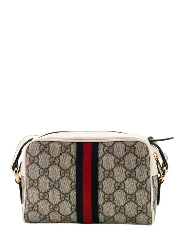 Gucci Ophidia Shoulder Bag Gg Coated Canvas Mini Crossbody Bag - Brown