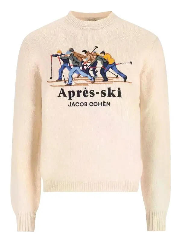 Jacob Cohen Embroidered Sweater - Neutrals