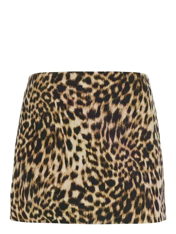 Michael Kors Leopard-print Skirt - Neutrals