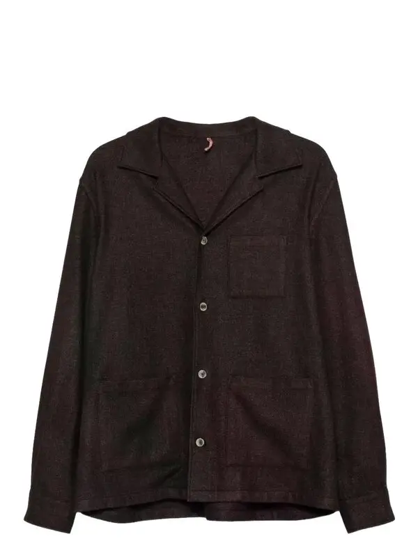 SANTANIELLO Mirta Button-fastening Jacket - Brown