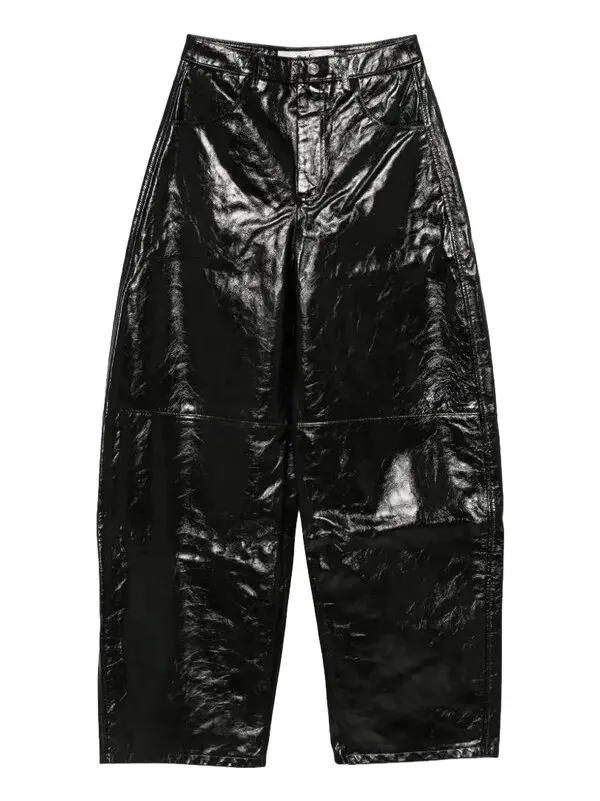 Séfr Soline Leather Trousers - Black