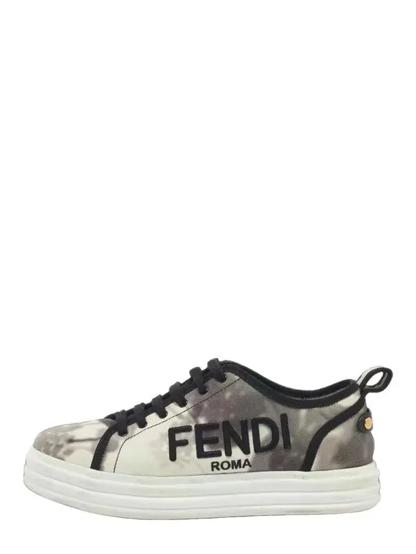 Fendi Rise Lace-up Sneakers - Neutrals