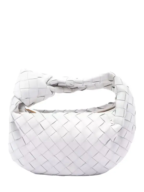 Bottega Veneta 2012-2026 Mini Nappa Intrecciato Jodie Hobo Bag - White