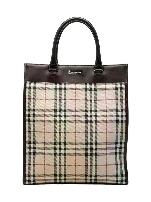Burberry 2000-2017 House Check Canvas Tote Bag - Neutrals