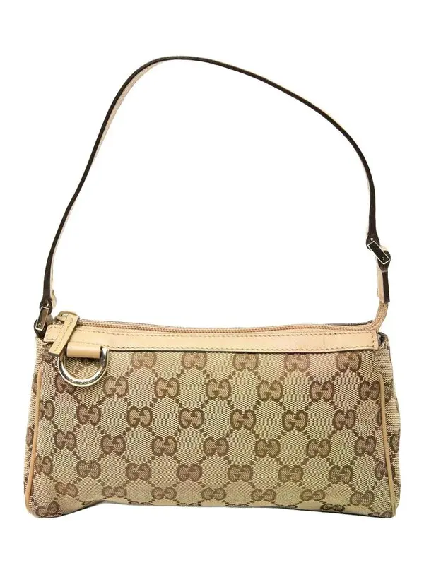 Gucci 2000-2015 Gg Canvas Abbey D Ring Pochette Handbag - Neutrals