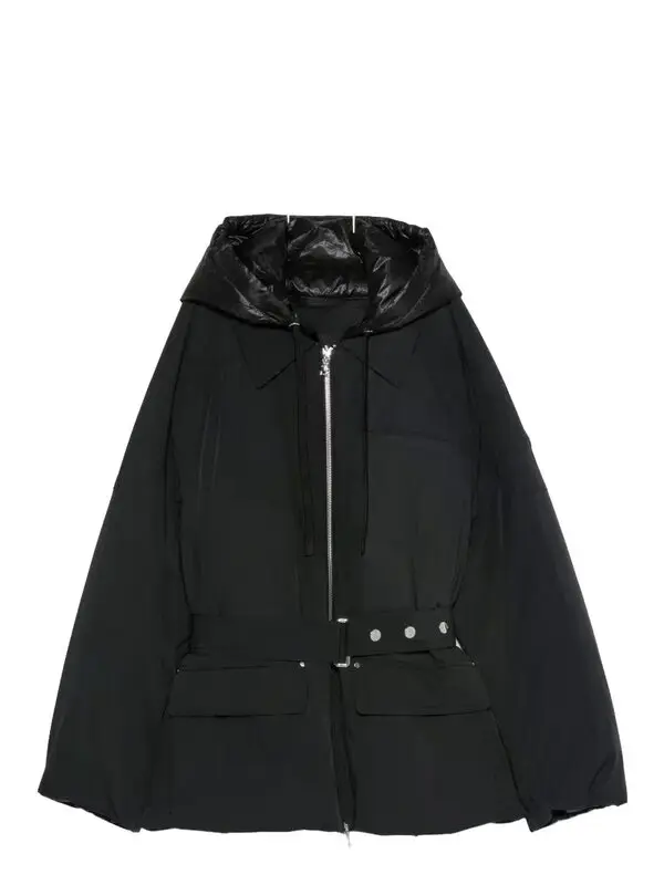 Moose Knuckles Tegan Belted Hooded Jacket - Black