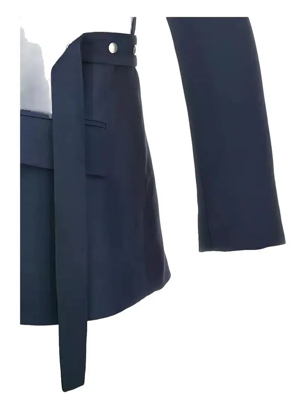 Stella McCartney Belted Single-breasted Jacket - Blue