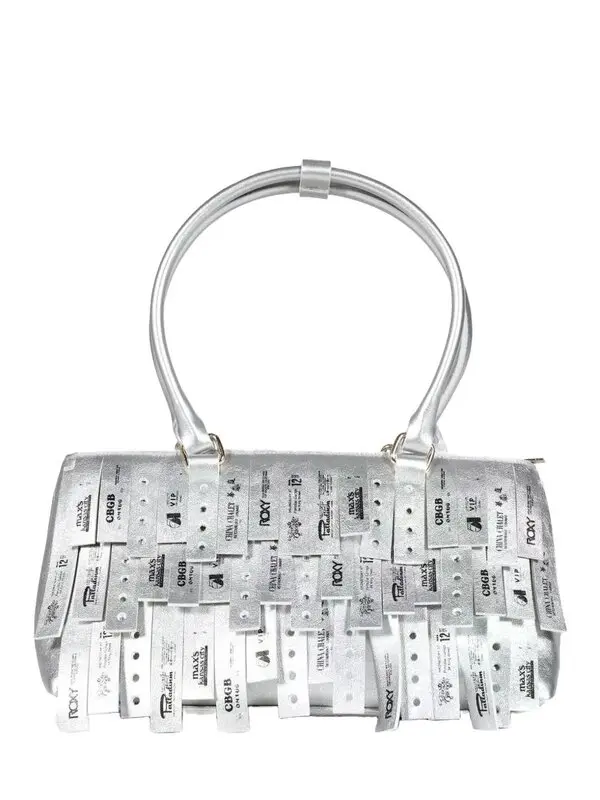 PRAYING Wristband-tassel Tote Bag - Grey