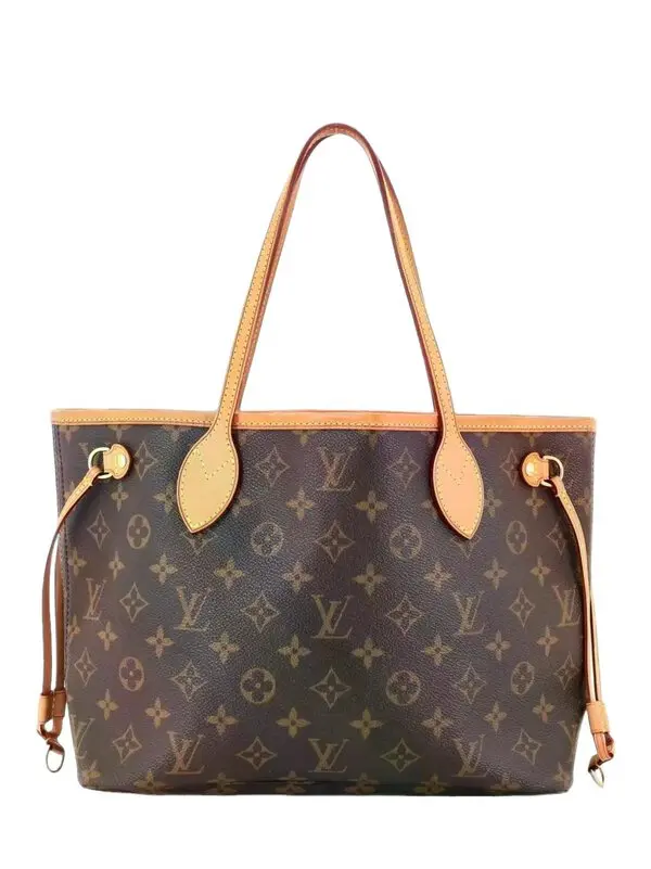 LOUIS VUITTON Neverfull Monogram Canvas Pm Tote Bag - Brown