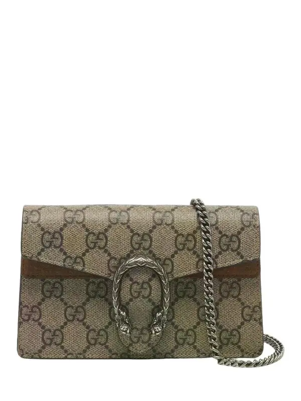 Gucci Super Mini Dionysus Gg Supreme Shoulder Bag - Neutrals
