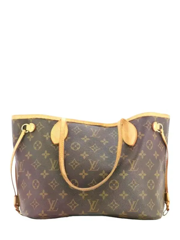 LOUIS VUITTON Neverfull Monogram Canvas Pm Tote Bag - Brown