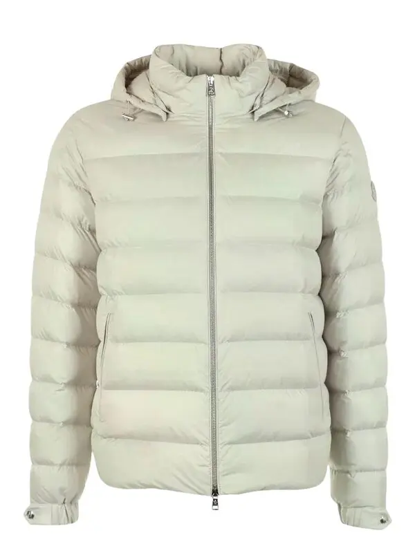 Moncler Logo-patch Hooded Jacket - Neutrals