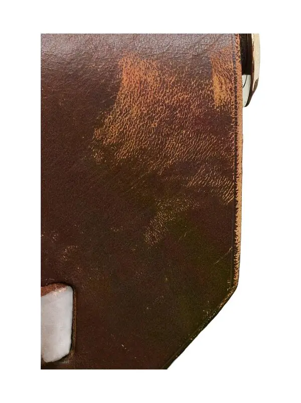 Hermès 2002 Herbag 39 Leather-trim Shoulder Bag - Brown