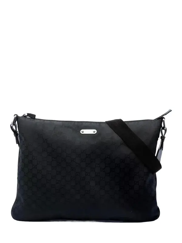 Gucci 2016-2026 Gg Nylon Crossbody Bag - Black