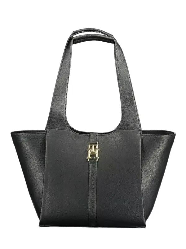Tommy Hilfiger Julia Logo-plaque Tote Bag - Black