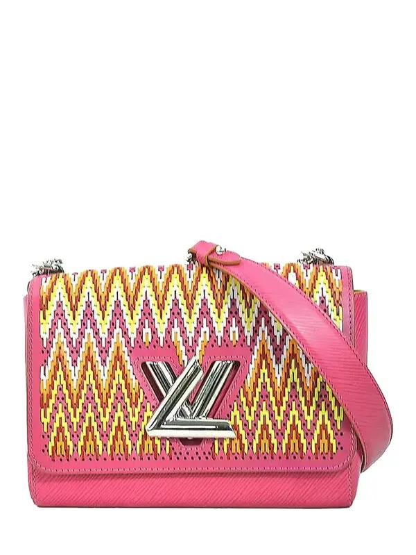 LOUIS VUITTON 2017 Limited Edition Stitched Epi Twist Mm Crossbody Bag - Pink