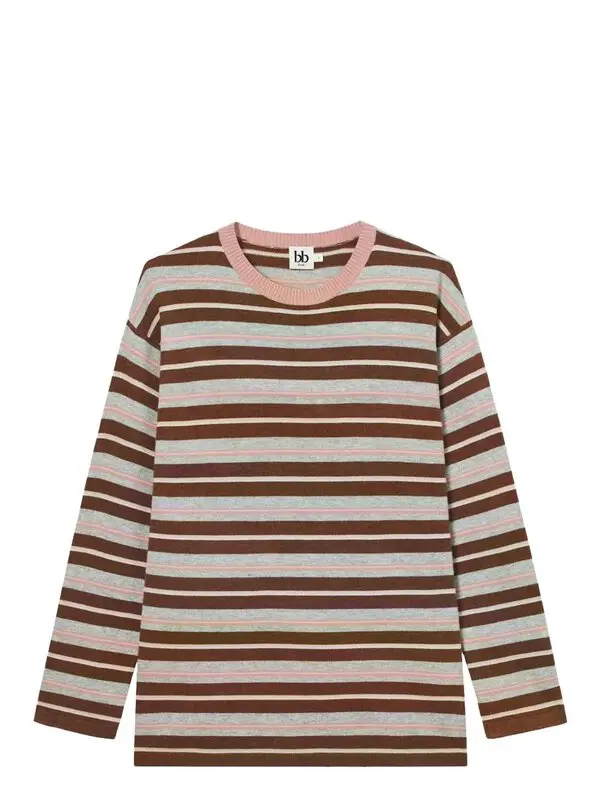 B+AB Striped Sweater - Brown