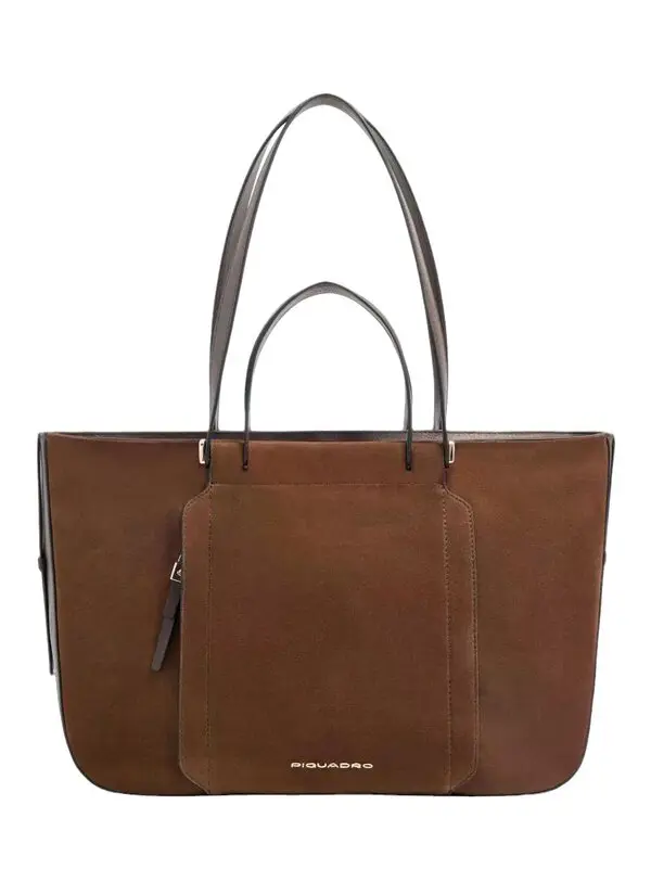 PIQUADRO Panelled Laptop Tote Bag - Brown