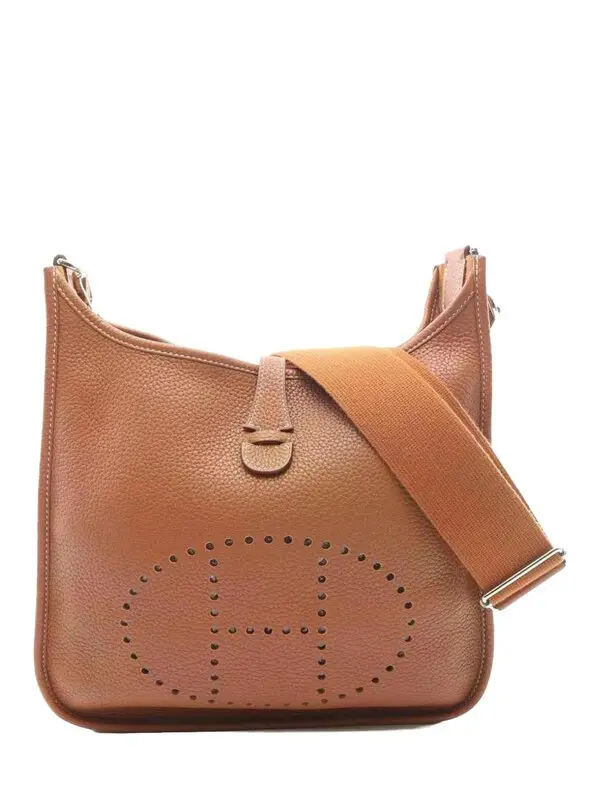 Hermès 2014 Clemence Evelyne Iii Pm Crossbody Bag - Brown